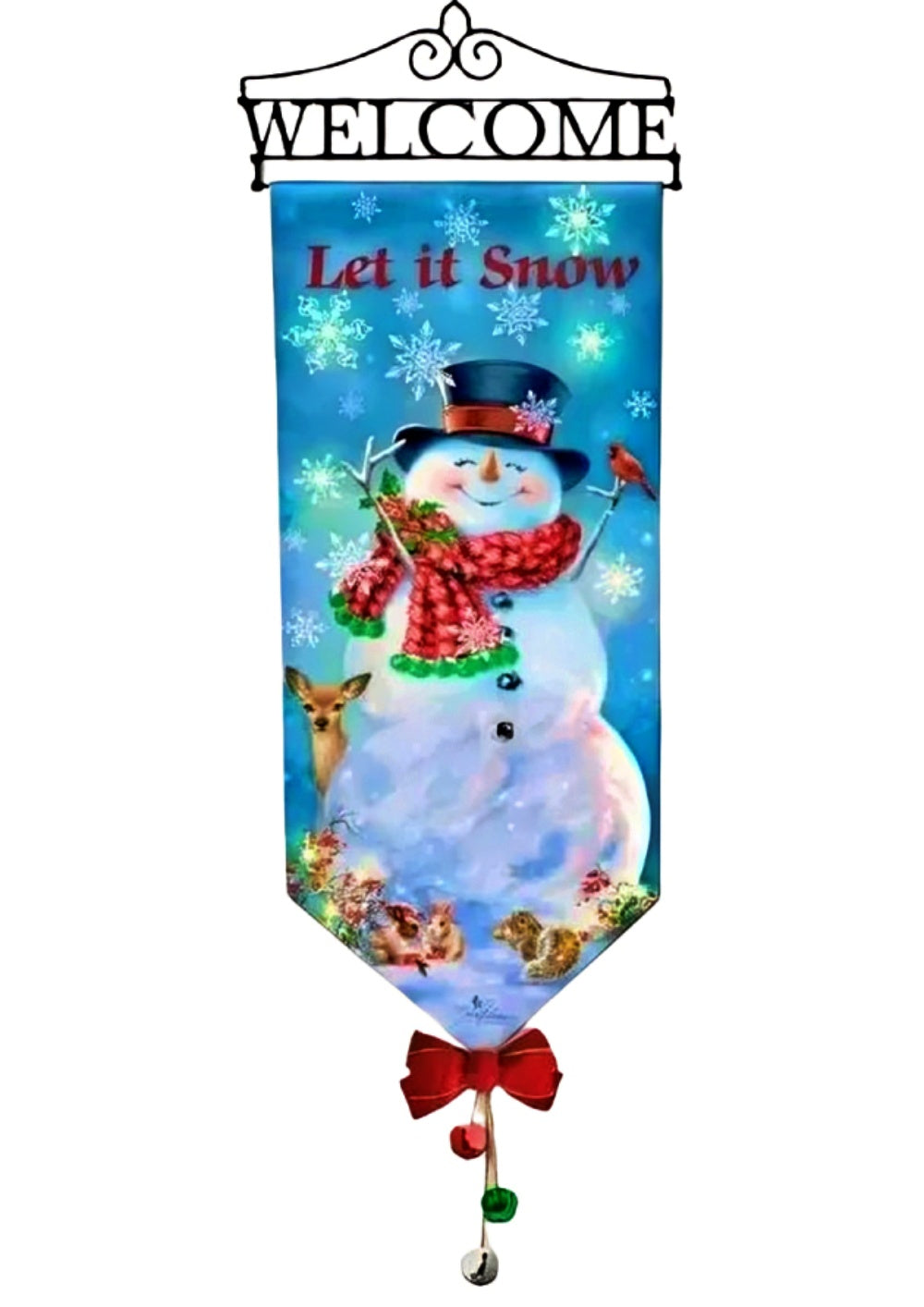 The Bradford Exchange Let It Snow Welcoming the Seasons Welcome Sign ...